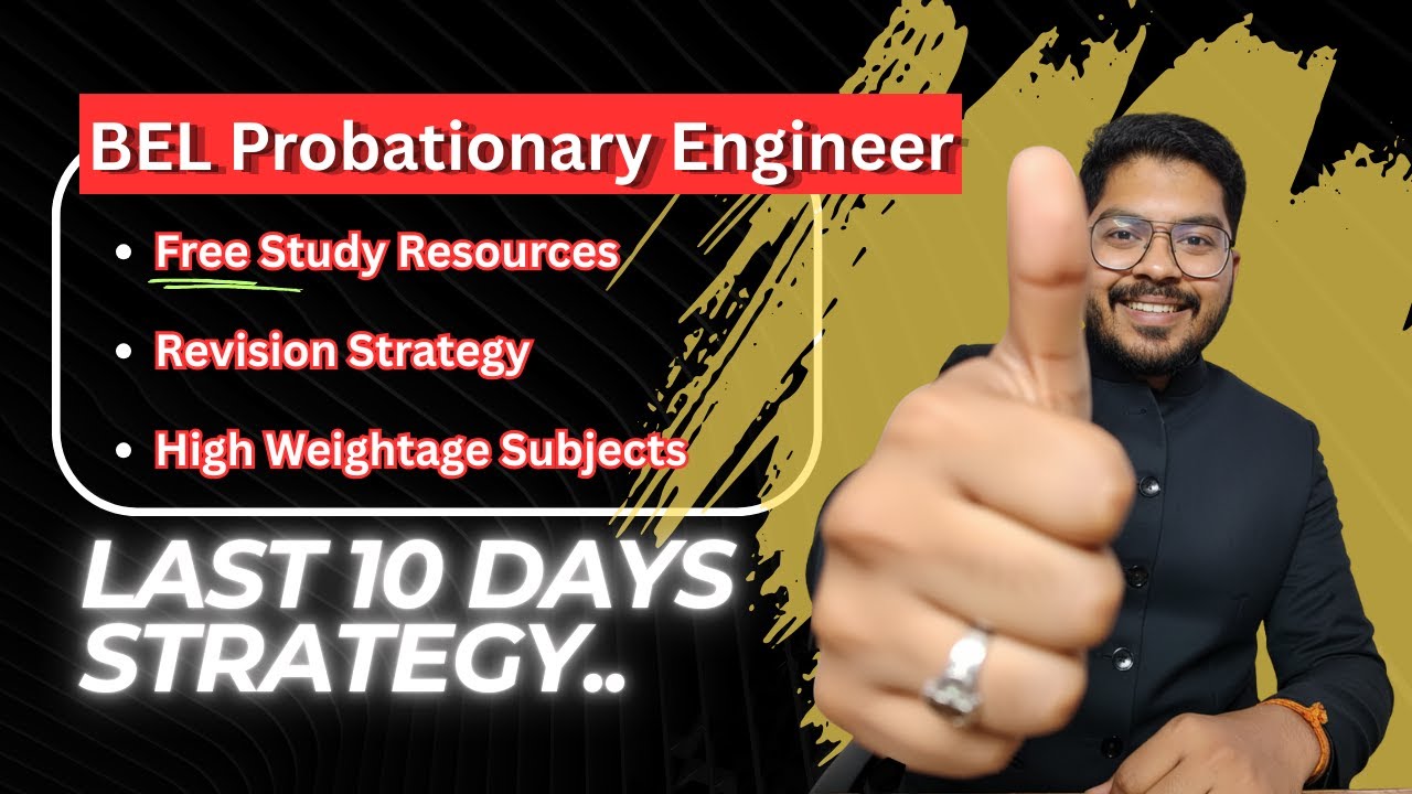 How to prepare BEL Probationary Engineer Exam in 11 Days? | Free Books ...