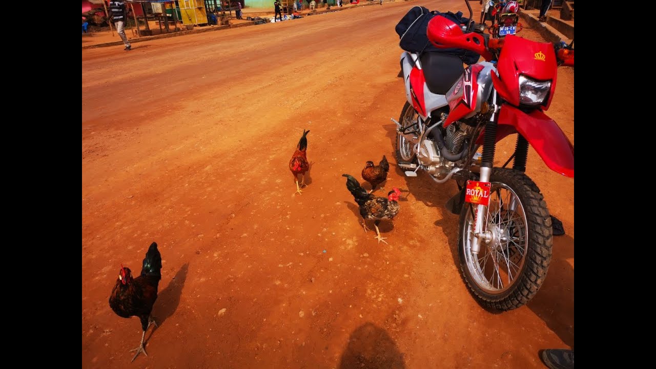 Motorcycle trip across Ghana - YouTube
