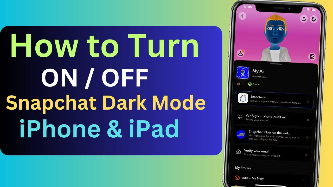 How to Turn on Dark Mode on Snapchat iPhone || How to Get Snapchat Dark Mode in iPhone || 2023 ...