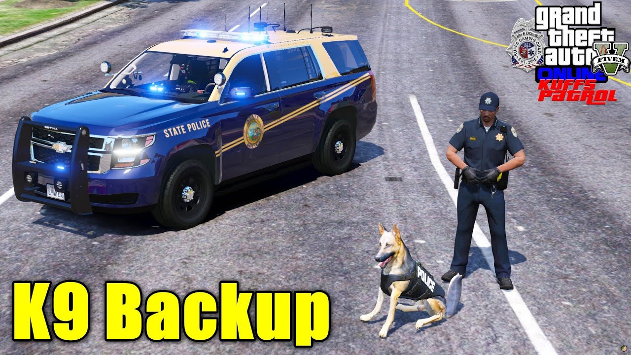 GTA 5 Roleplay #491 Backing Up The Police K9 Unit - KUFFS FiveM - YouTube