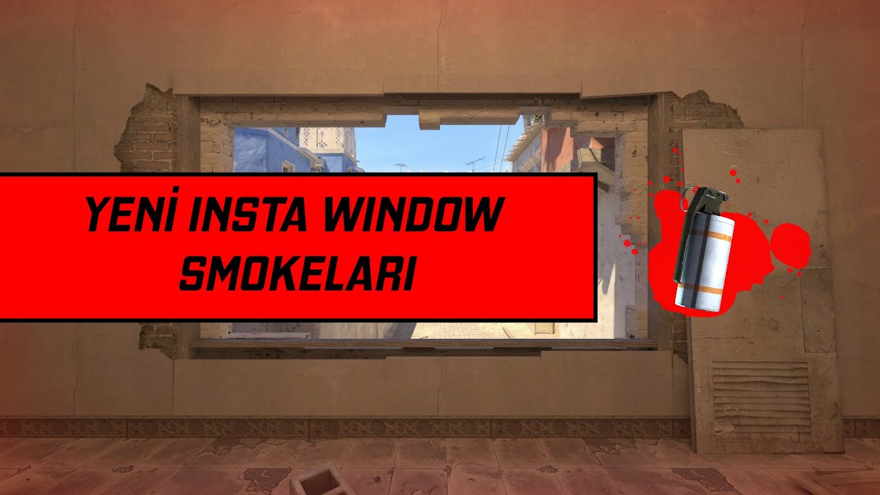CS2 - Mirage Yeni Insta Window Smokeları - YouTube
