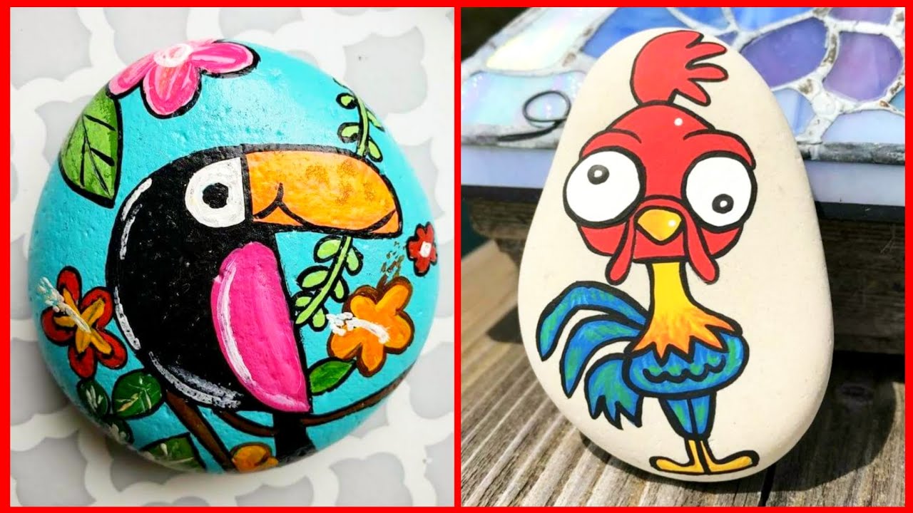 Top trending and fabulous stone rock painting ideas// best and gorgeous ...