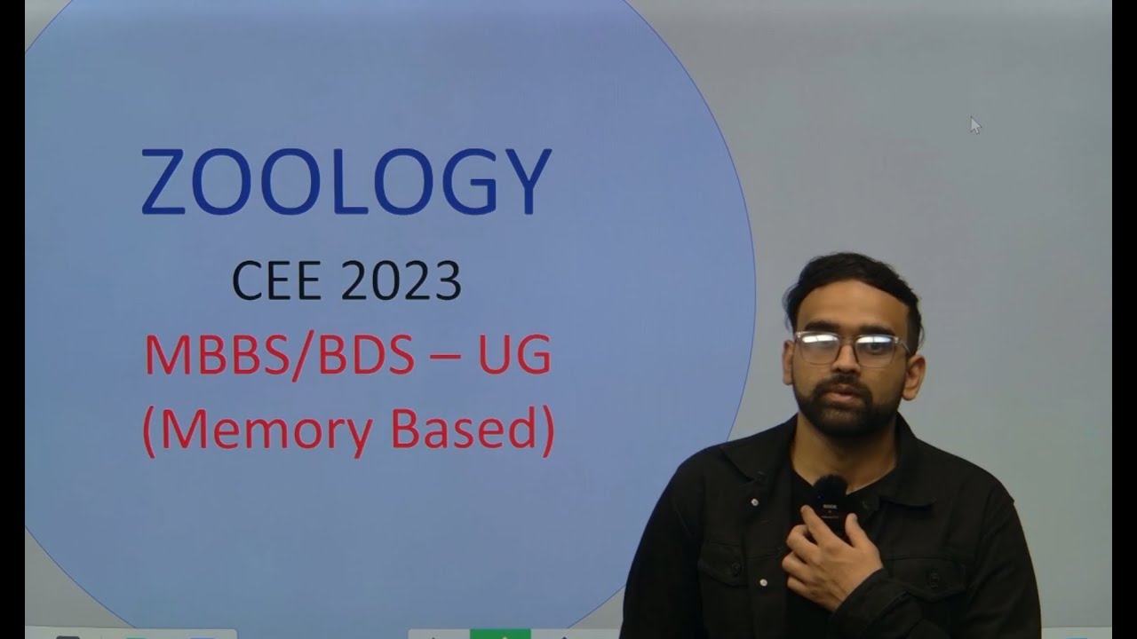 CEE 2023 Past Year Question Discussion ZOOLOGY | Medical & Paramedical ...