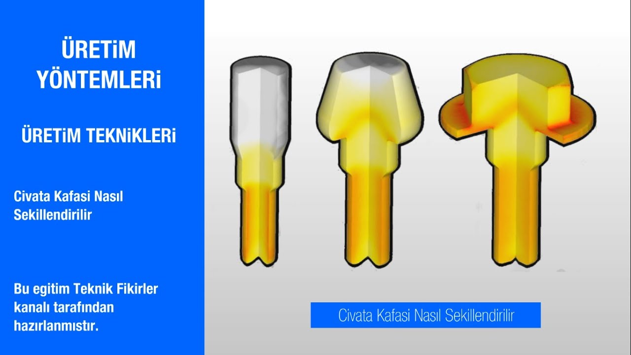 Cıvata Kafası Nasıl Şekillendirilir - YouTube