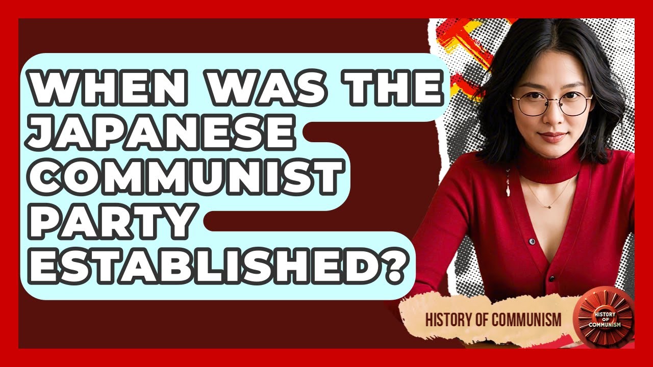 When Was The Japanese Communist Party Established? - History of ...