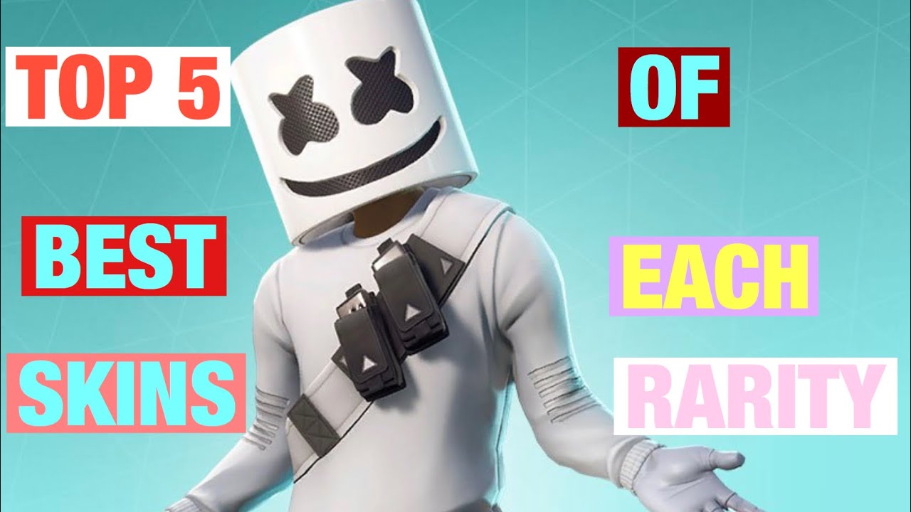Top 5 Best Skins From Each Rarity In Fortnite - YouTube