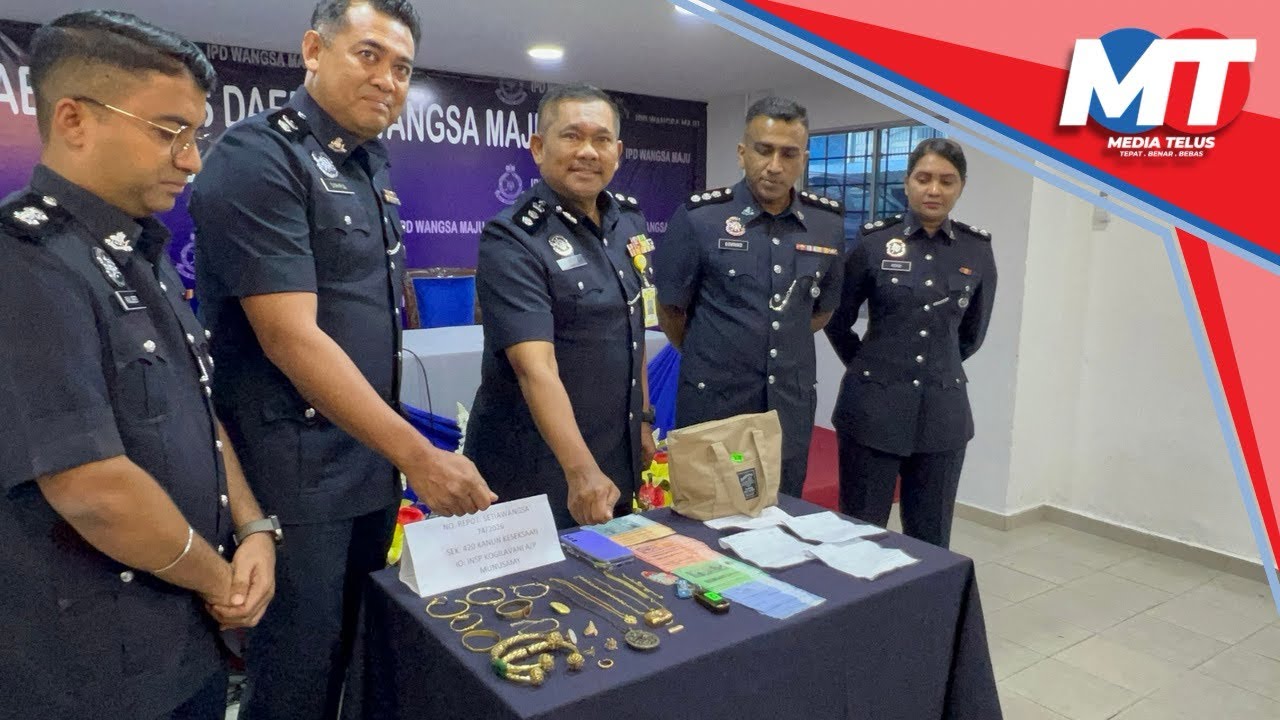 ‘Scammer’ Sambilan ditahan, larikan emas dan wang tunai RM132,360 - YouTube