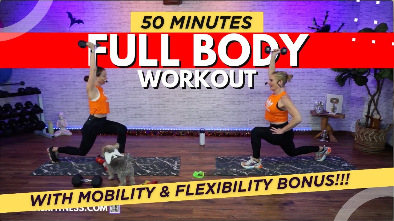 50-Min Full-Body Workout with a Mobility & Flexibility Finish! - YouTube