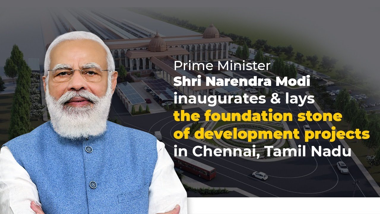PM Shri Narendra Modi inaugurates and lays the foundation stone of ...