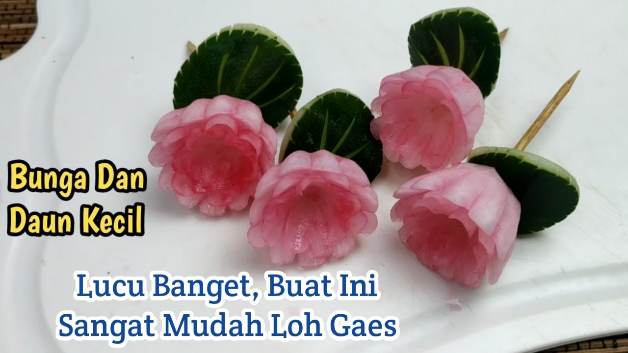 UNIK DAN LUCU!! HIASAN TUMPENG DARI LOBAK DAN TIMUN//HOW TO MAKE ...