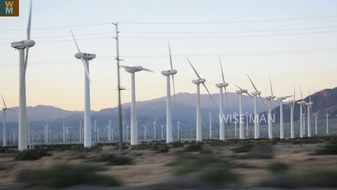 PALM SPRINGS WINDMILLS IN CALIFORNIA - YouTube