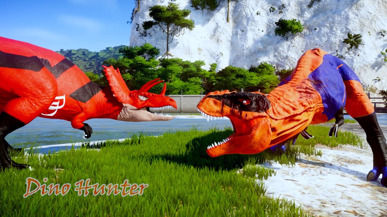 Dino Superhero Battle Royale: DeadPool vs Wolverine Tarbosaurus vs ...