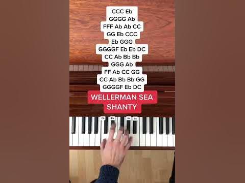 Wellerman Sea Shanty Meme (EASY Piano Tutorial with Letter Notes) # ...