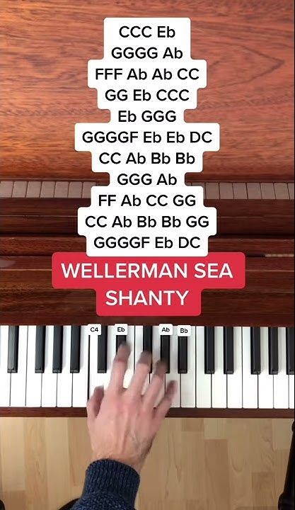 Wellerman Sea Shanty Meme (EASY Piano Tutorial with Letter Notes) # ...