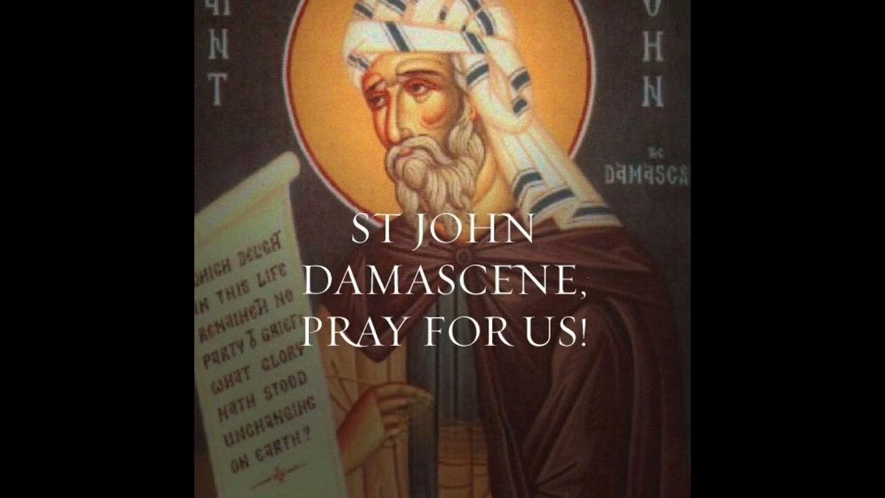 Saint of the Day for December 4. Saint John Damascene. - YouTube