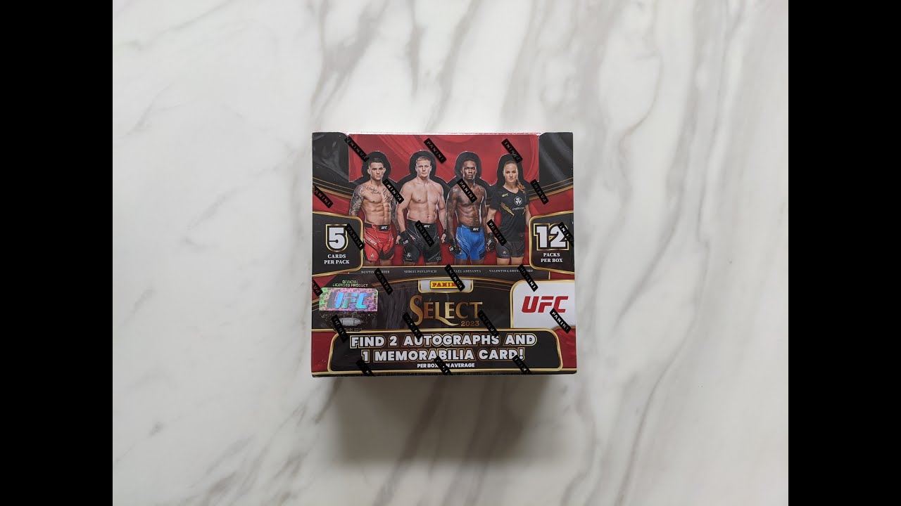 [Cards] 2023 Panini UFC Select Hobby Box Unboxing | My first ever Zebra ...