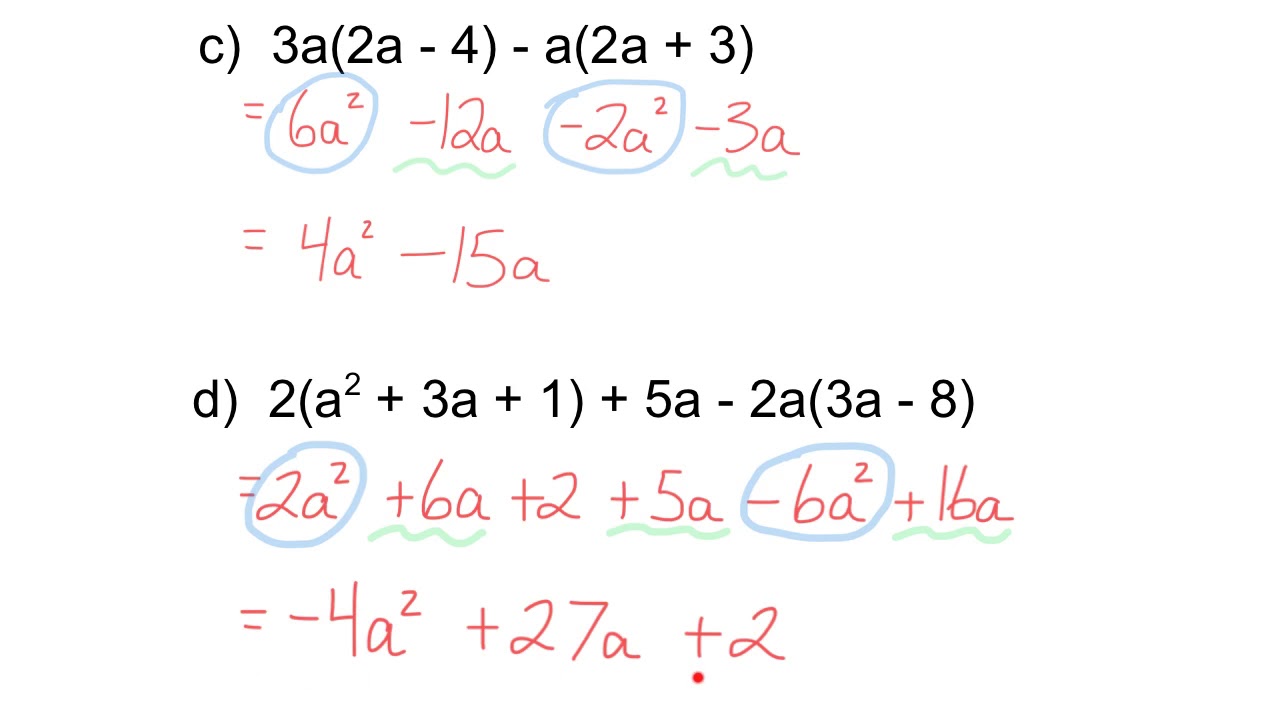 MPM1D 2-1-3 Simplifying and Solving Review - YouTube