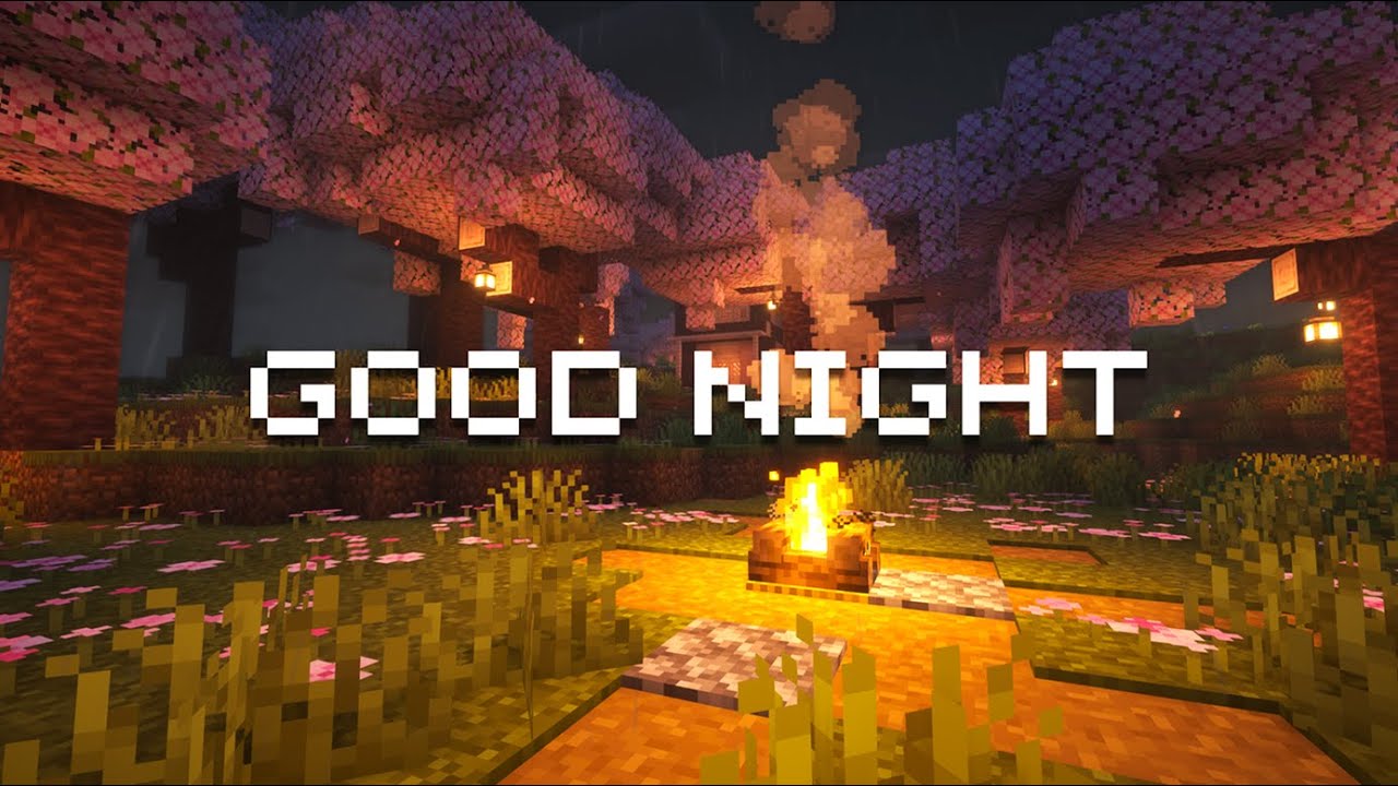 🌸 Good Night... (minecraft music & rain sounds) - YouTube