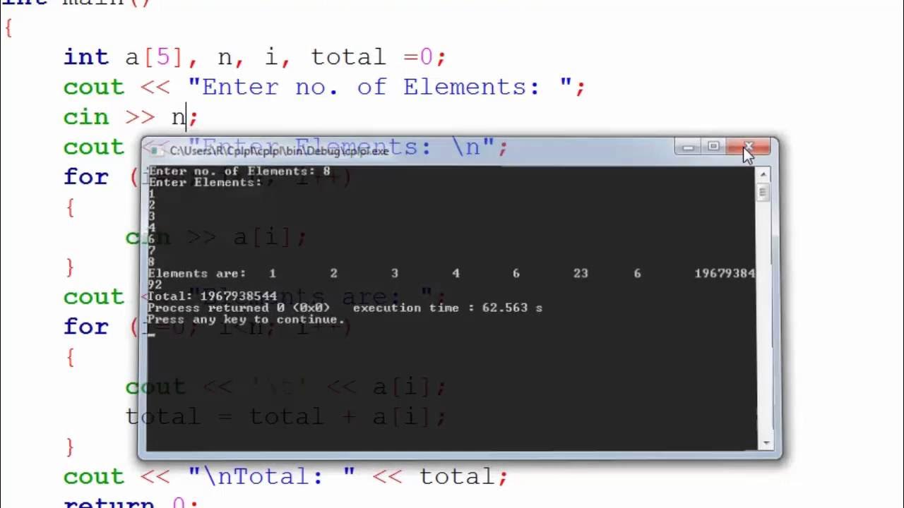160. Example of One D Dynamic Memory Allocation (New and Delete ...