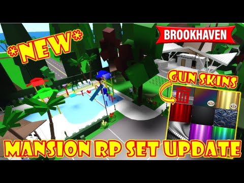 *NEW* MANSION RP SET & GUN SKINS UPDATE IN BROOKHAVEN 🏡RP [] ROBLOX ...