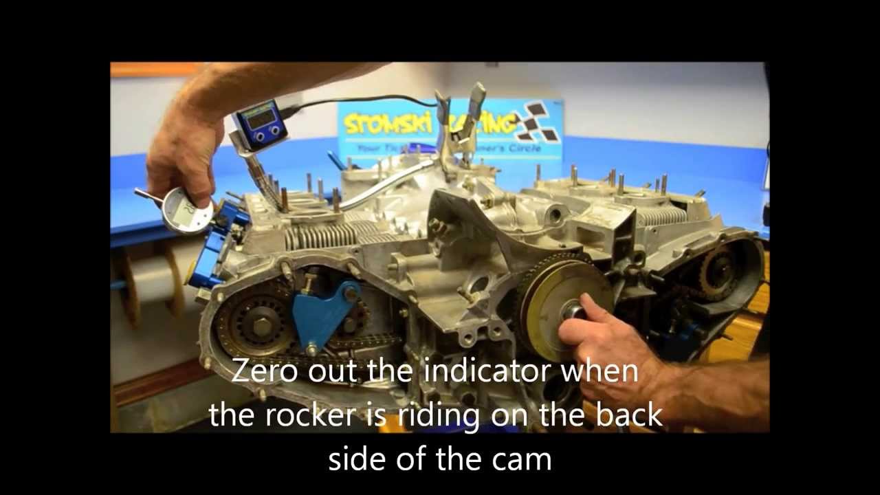 Timing Camshafts on a Porsche 911 Engine using STOMSKI RACING's SR098 ...