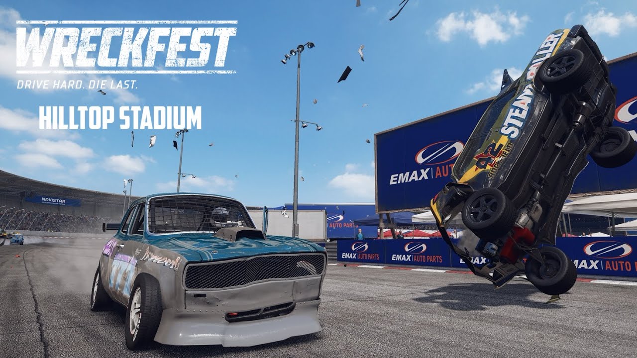 Wreckfest Gameplay - Hilltop Stadium - YouTube