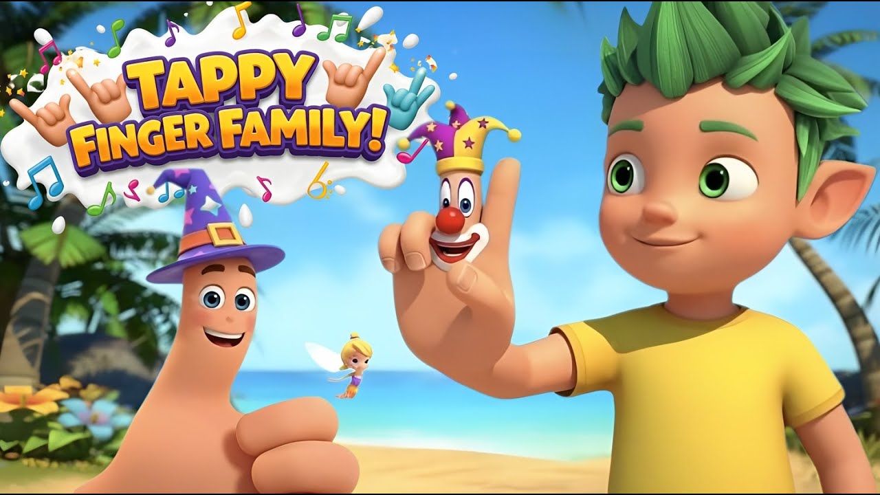 Tappy Finger Family Song 👨‍👩‍👧‍👦 | Daddy Finger Dance Magic | Fun Kids ...
