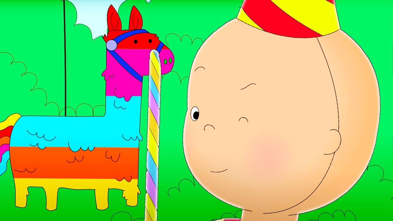 Caillou and the Pinata | Caillou Cartoon - YouTube
