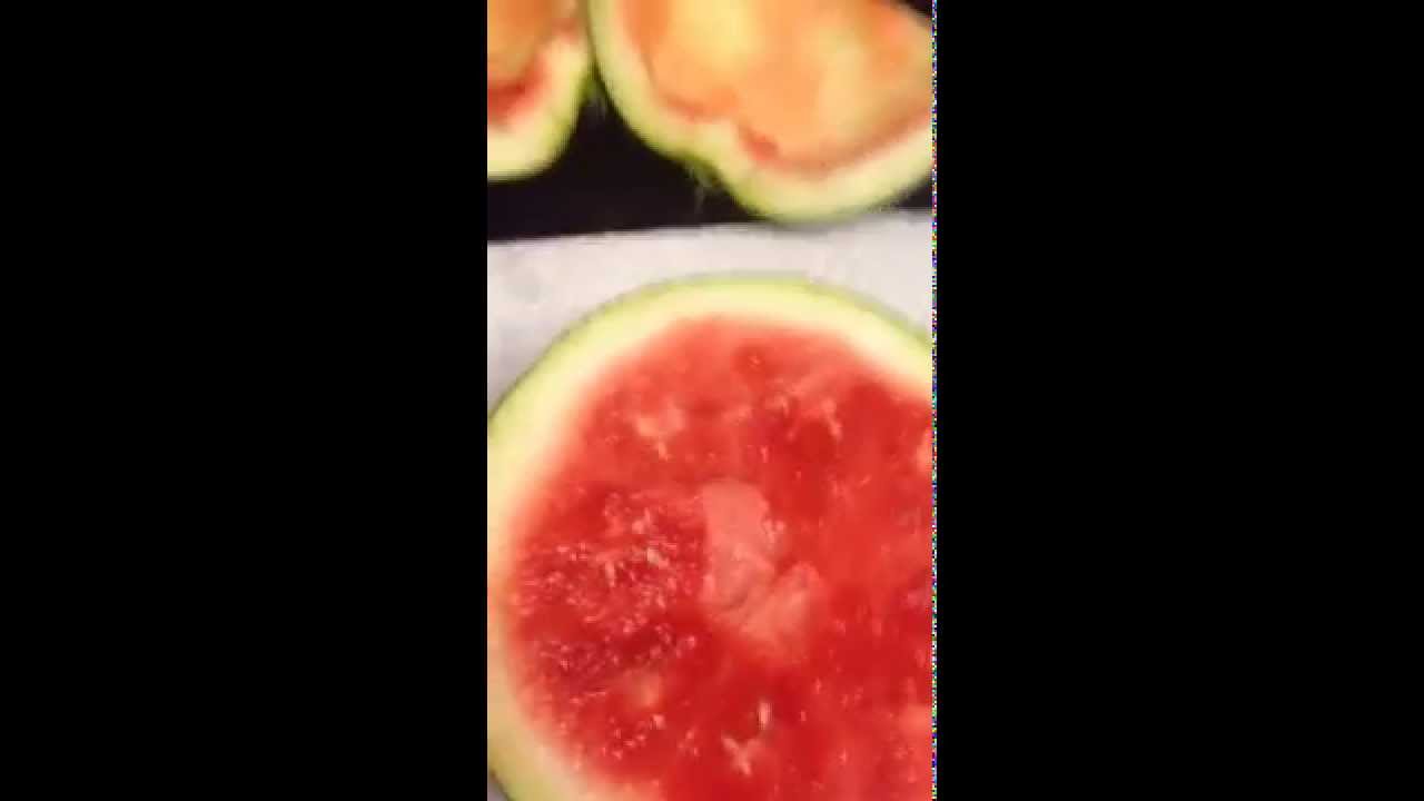watermelon injected coloring and artificial sweetened - YouTube