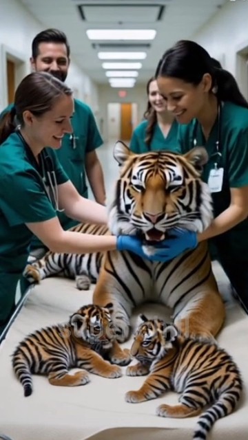 Tiger and delivery and hospital 😭😭#short #YouTube short - YouTube