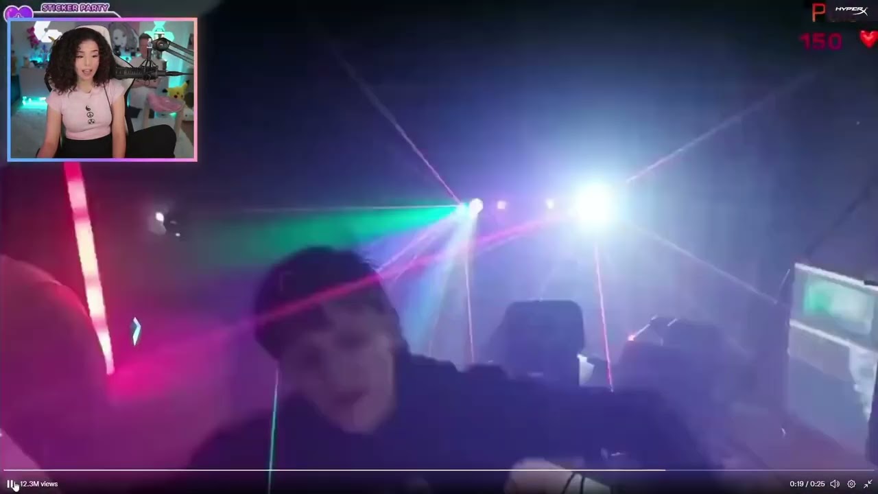 Pokimane reacts to kid celebrating COD elims... - YouTube