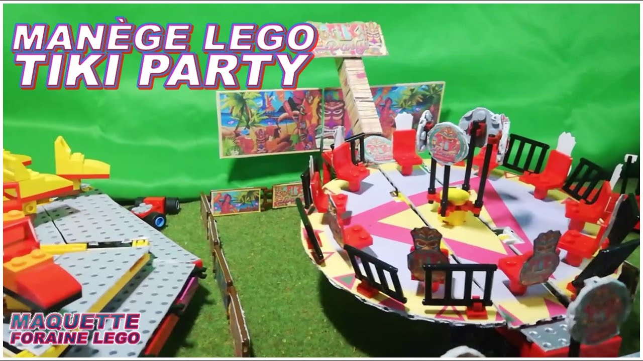 LEGO manège Tiki Party [maquette foraine] - YouTube