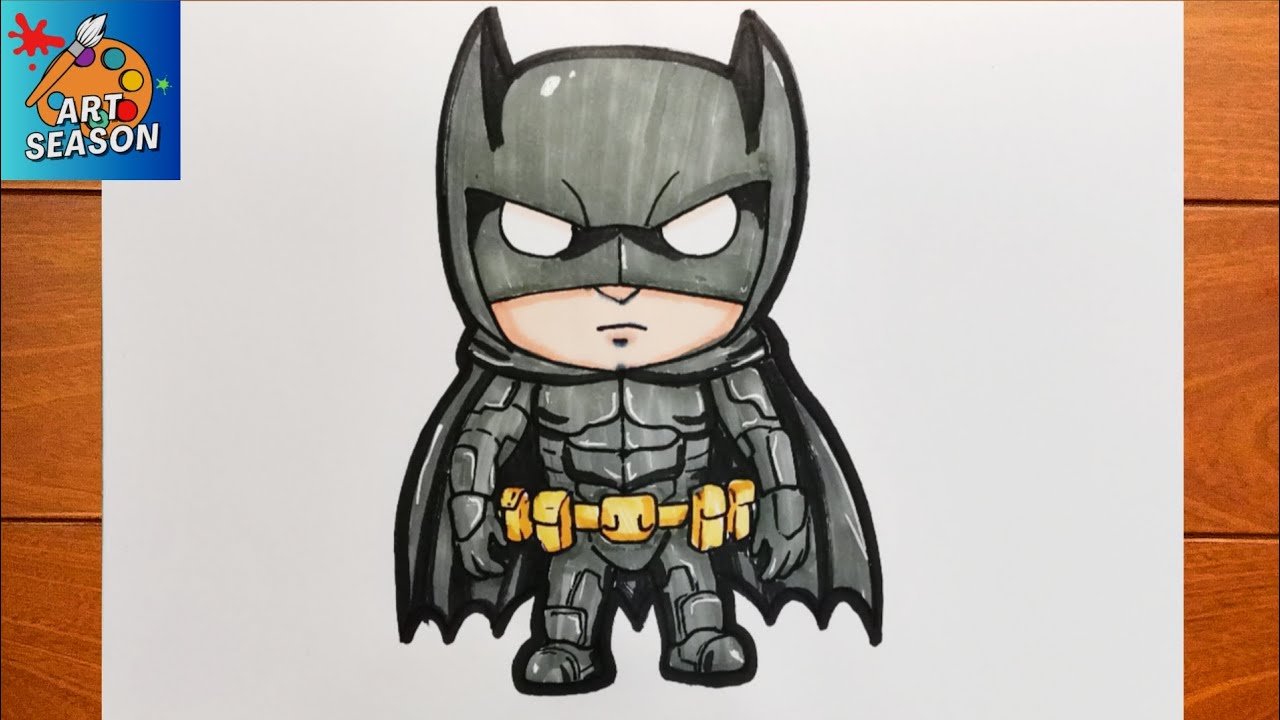 How to Draw Chibi Batman Step by Step - YouTube