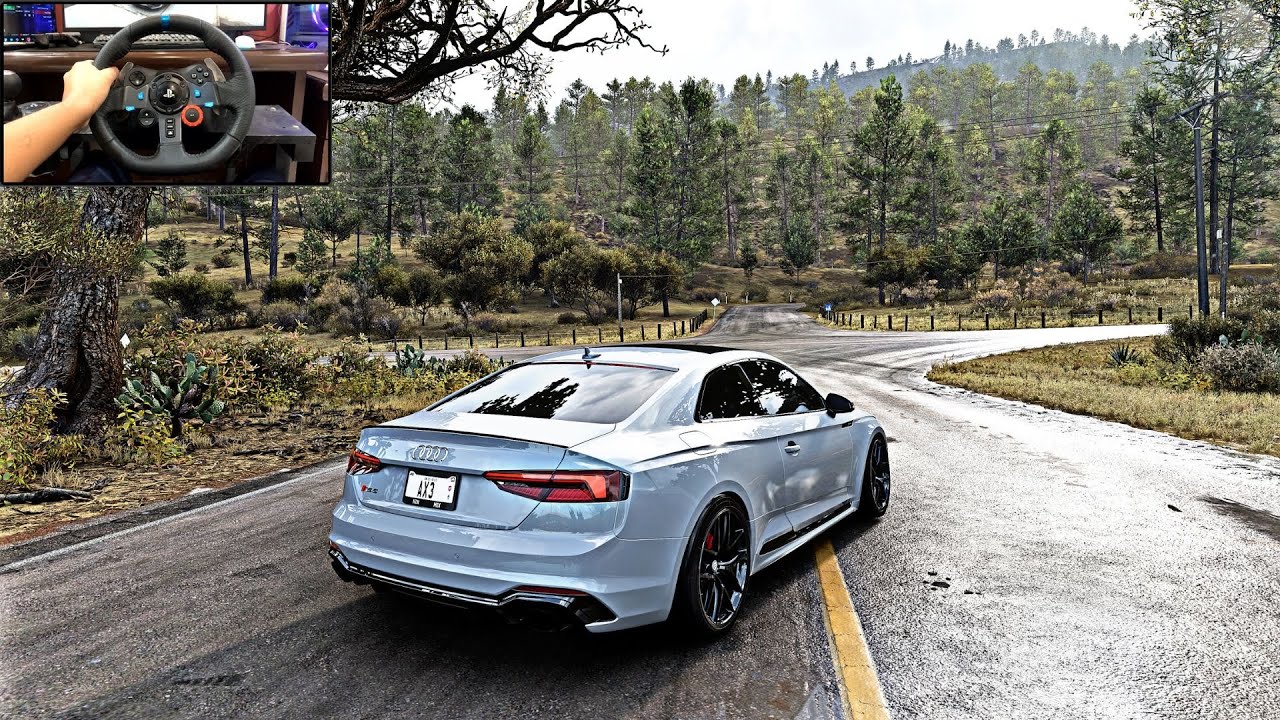 Drifting Audi RS5 In The Hills | Forza Horizon 5 | Logitech G29 ...
