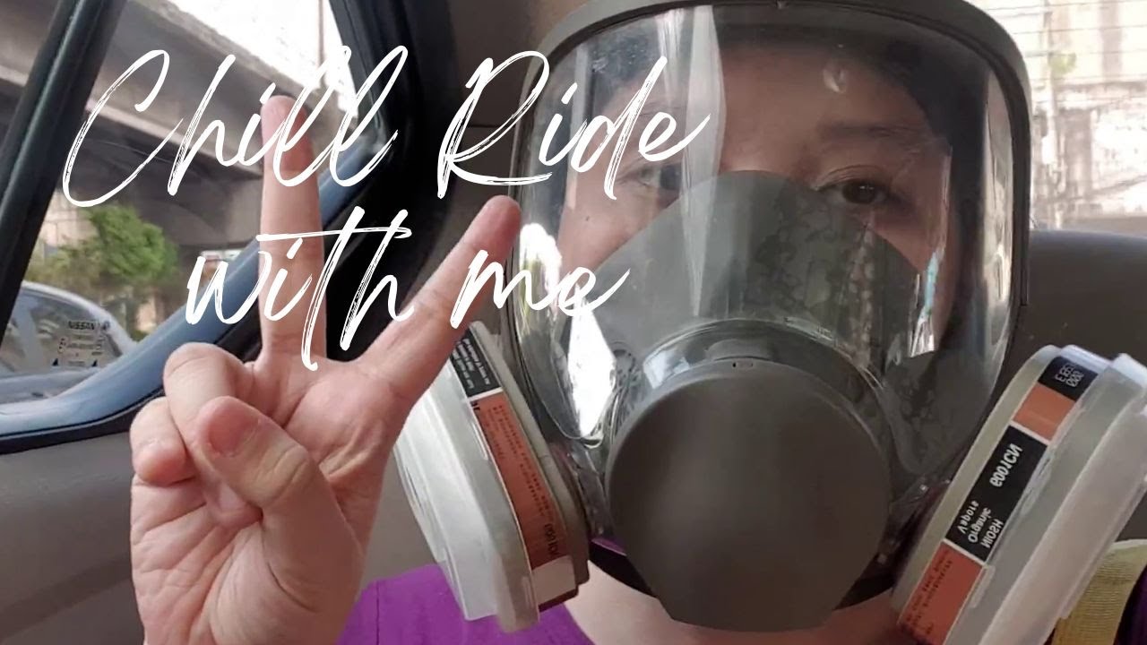 Parcel pick-up in a gas mask - YouTube