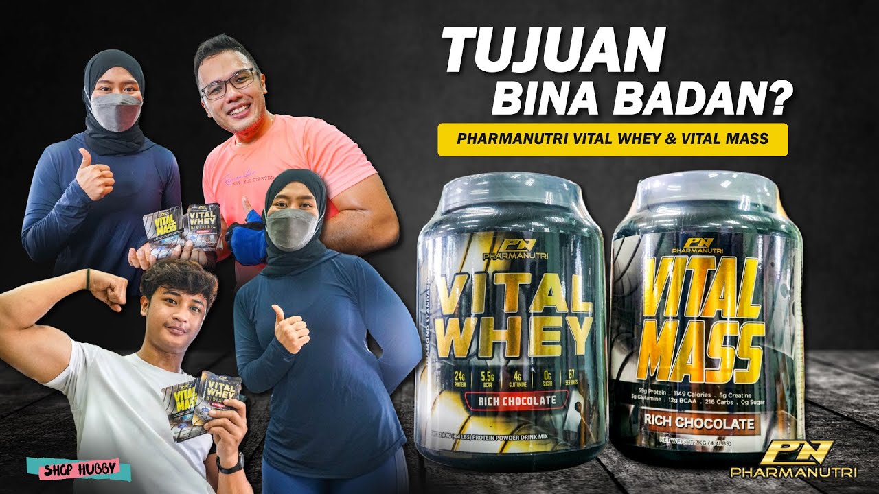 Shop Hubby Featuring Pharmanutri Vital Whey & Vital Mass - YouTube