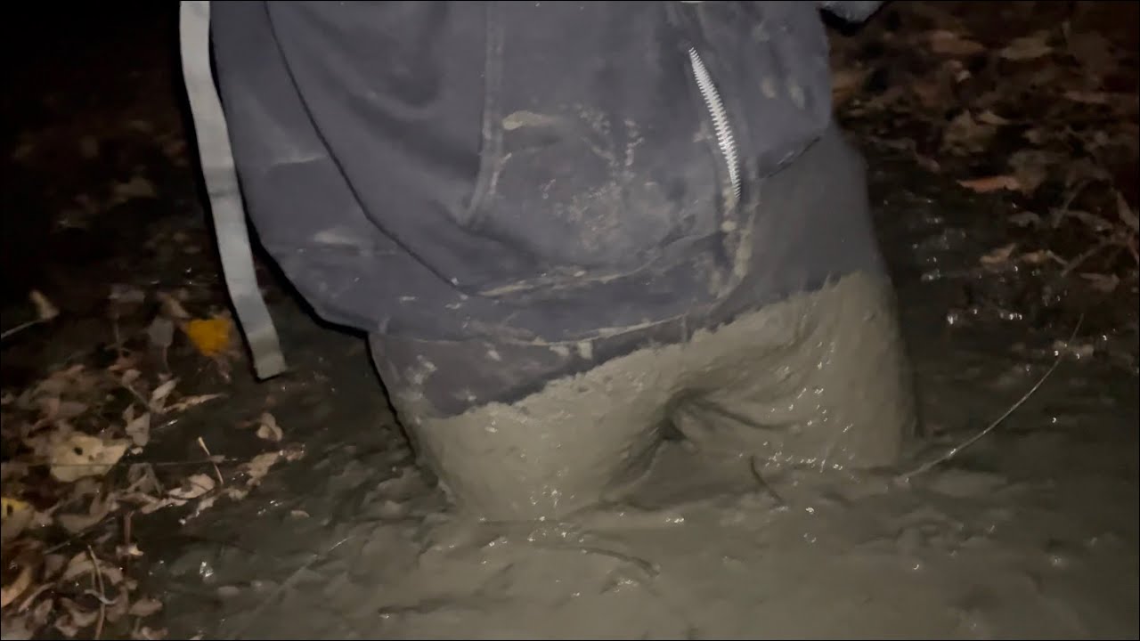 boots extremely stuck in sticky quicksand - YouTube