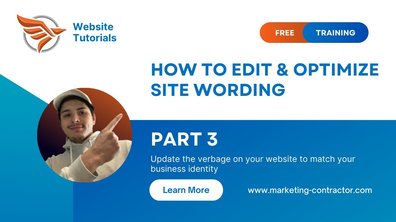 How To Edit The Wording On Your Website - YouTube