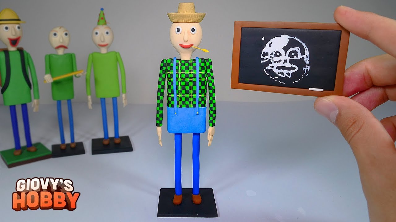 Farmer Baldi + New Character Polymer clay Tutorial ★ Baldi's Basics New ...