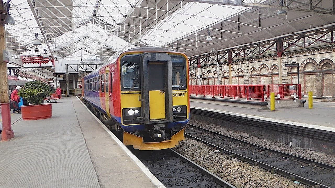 East Midlands Trains Class 153 leaves Crewe (18/4/16) - YouTube