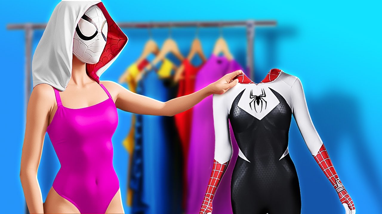 🕷️ BECOMING SUPERHERO IN 24 HOURS 🤩 Growing Up! Across the Spider Verse ...