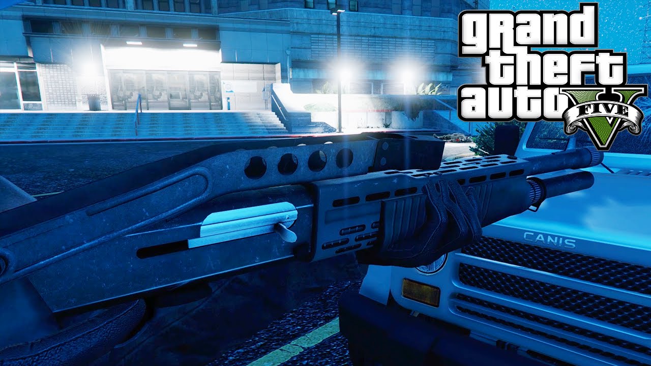 GTA 5 PC - SPAS 12 (GTA 5 Weapon Mod Gameplay) - YouTube
