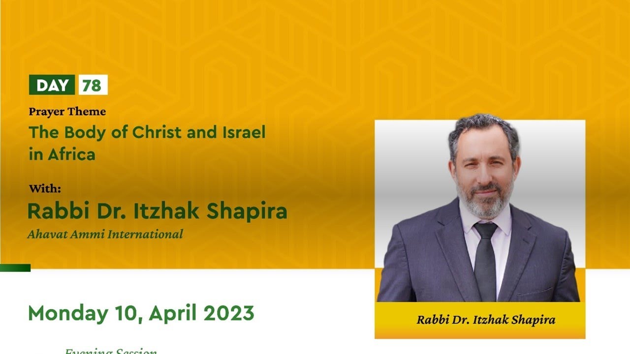 Rabbi Dr. Shapira Prophetic Prayer for the reconciliation between ...