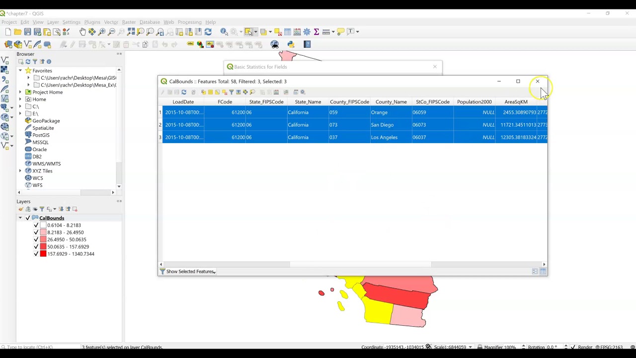 Gisg 104 Sum Selected Values Qgis Youtube