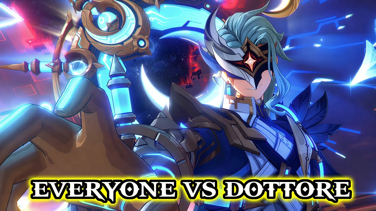*TRAVELER VS MOON GOD DOTTORE* BOSS FIGHT! Traveler's Moon Moveset ...