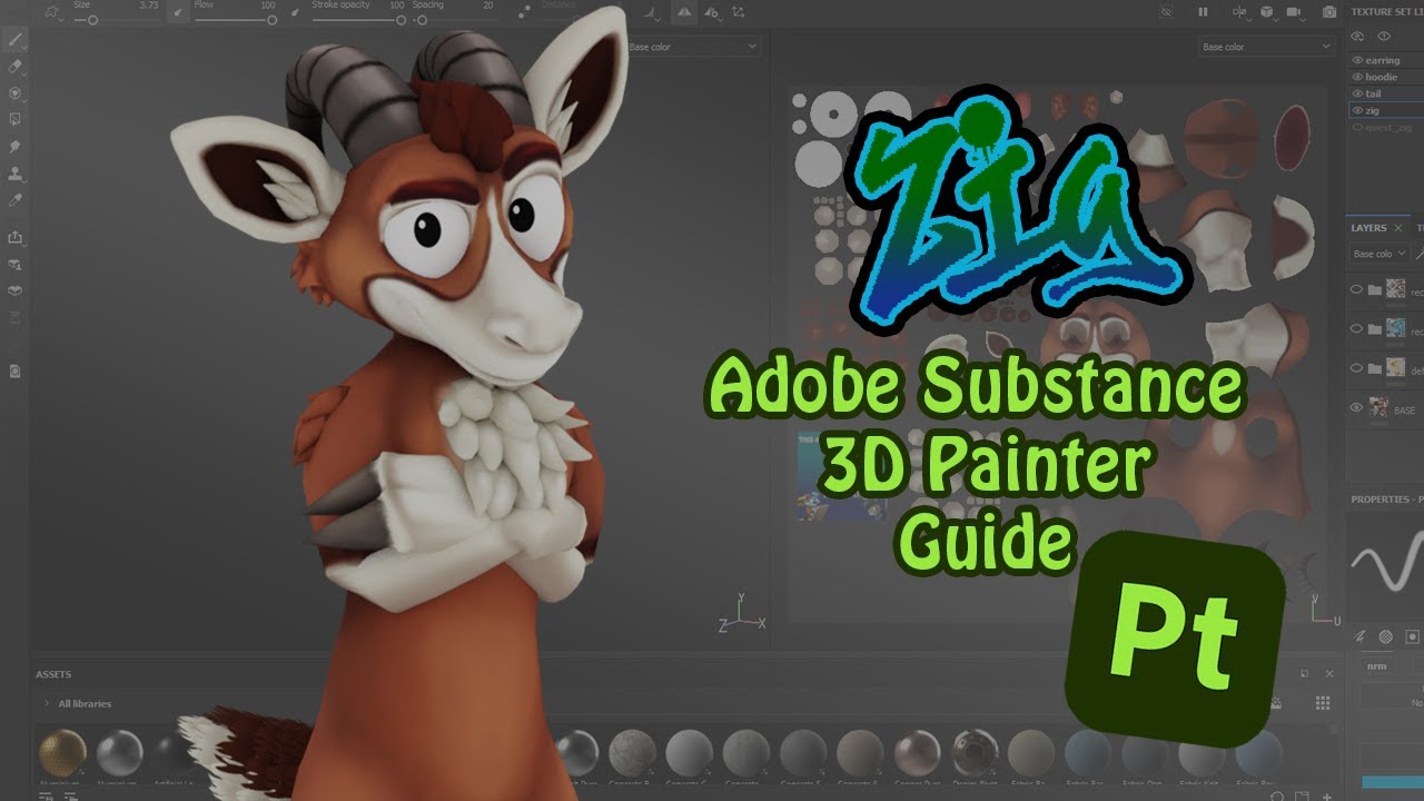 (Outdated!) Zig the goat (VRChat avatar) - Adobe Substance 3D Painter ...