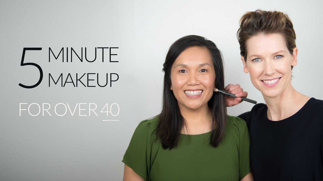 Simple 5 Minute Makeup Tutorial Using Green Beauty | Over 40 [ad] - YouTube
