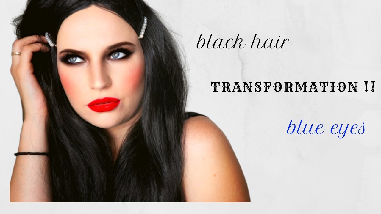 EASY MAKEUP TRANSFORMATION/ΜΑΚΙΓΙΑΖ ΓΙΑ ΜΑΥΡΑ ΜΑΛΛΙΑ ΚΑΙ ΜΠΛΕ ΜΑΤΙΑ ...