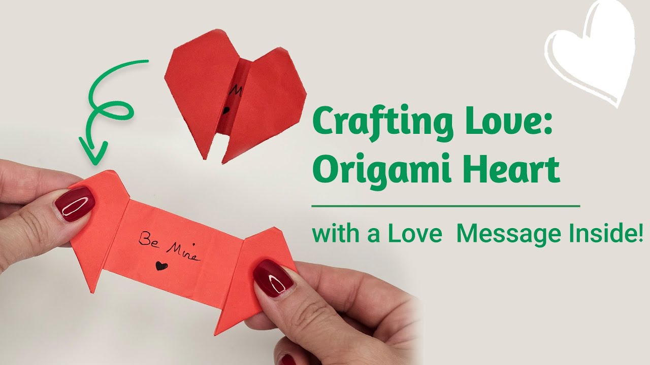 Gift Wrapping Add-on: Origami Heart with a Heartfelt Message Inside ...