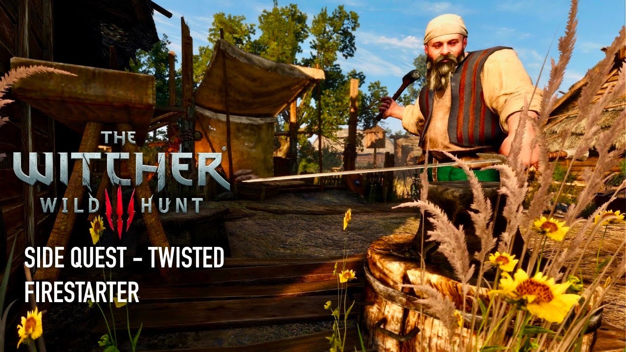 The Witcher 3: Wild Hunt - Twisted Firestarter - Side Quest - YouTube